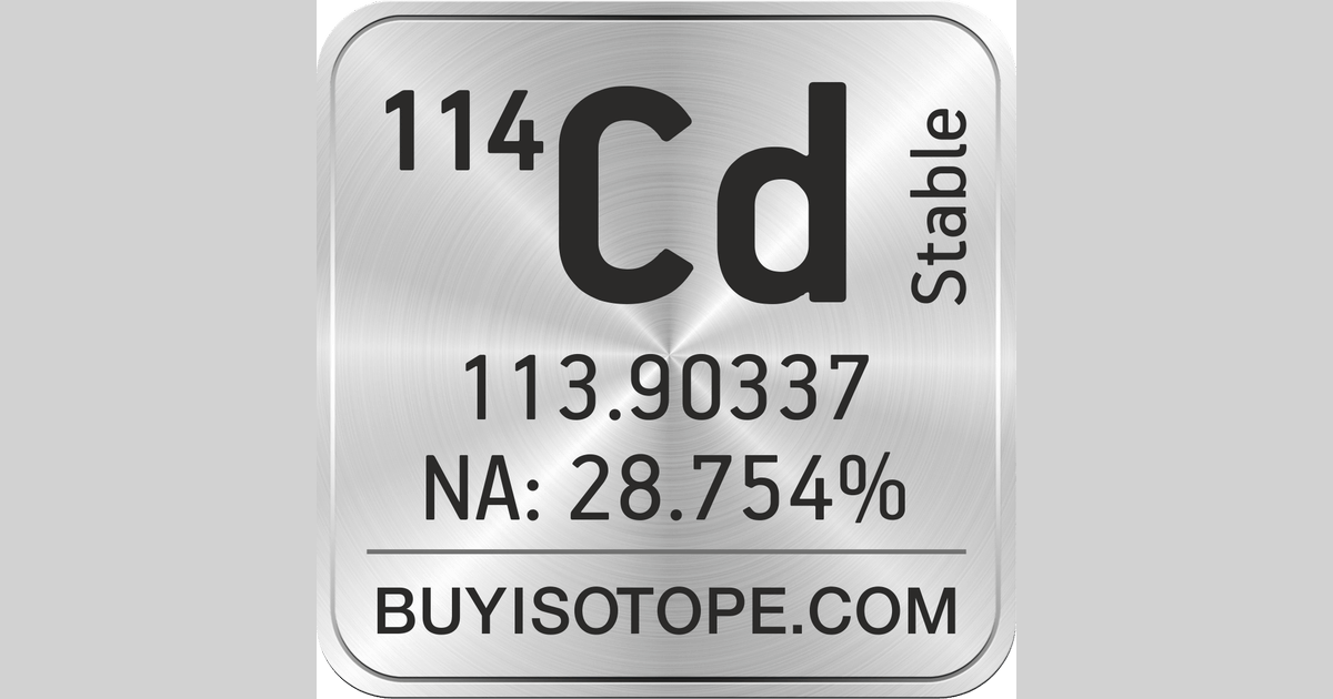 114Cd Isotope, Enriched 114Cd, 114Cd Metal, 114Cd Oxide, 114Cd Price