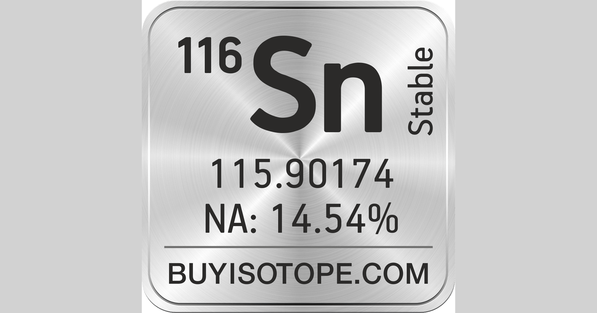 116Sn Isotope, Enriched 116Sn, 116Sn Metal, 116Sn Price