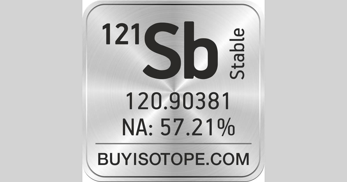 121Sb Isotope, Enriched 121Sb, 121Sb Metal, 121Sb Oxide, 121Sb Price