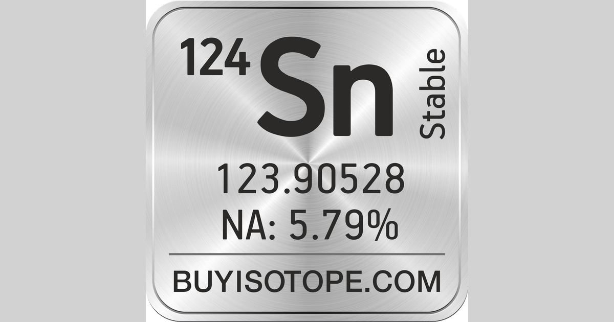 124Sn Isotope, Enriched 124Sn, 124Sn Metal, 124Sn Price