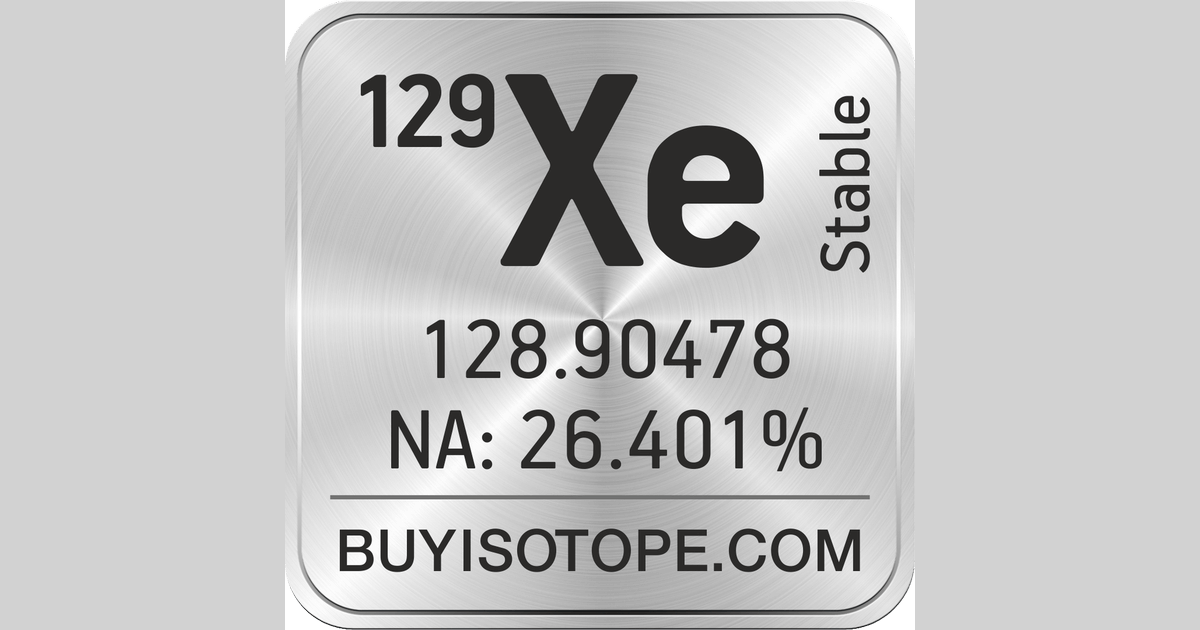 129Xe Isotope, Enriched 129Xe, 129Xe Gas, 129Xe Price