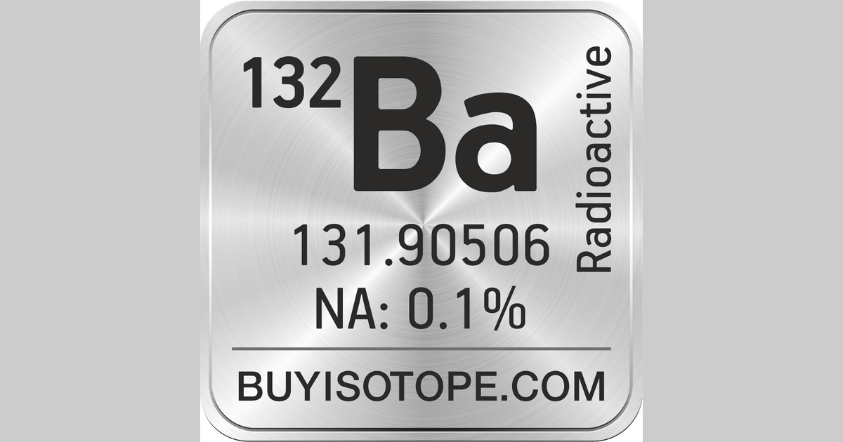132Ba Isotope, Enriched 132Ba, 132Ba Carbonate, 132Ba Price