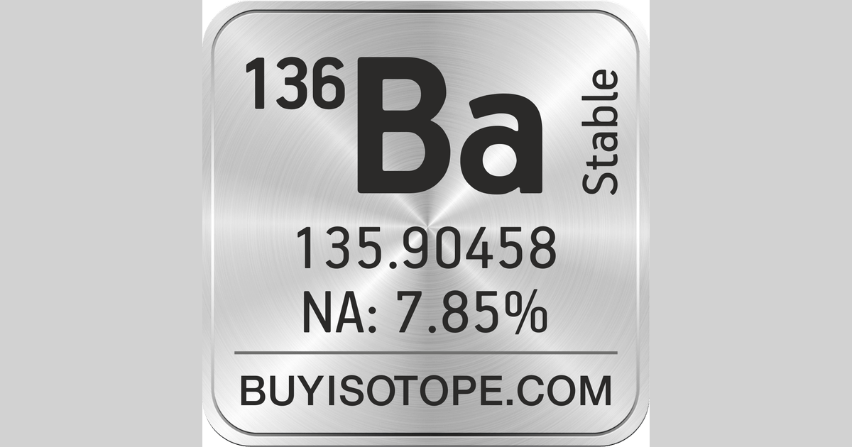 136Ba Isotope, Enriched 136Ba, 136Ba Carbonate, 136Ba Price