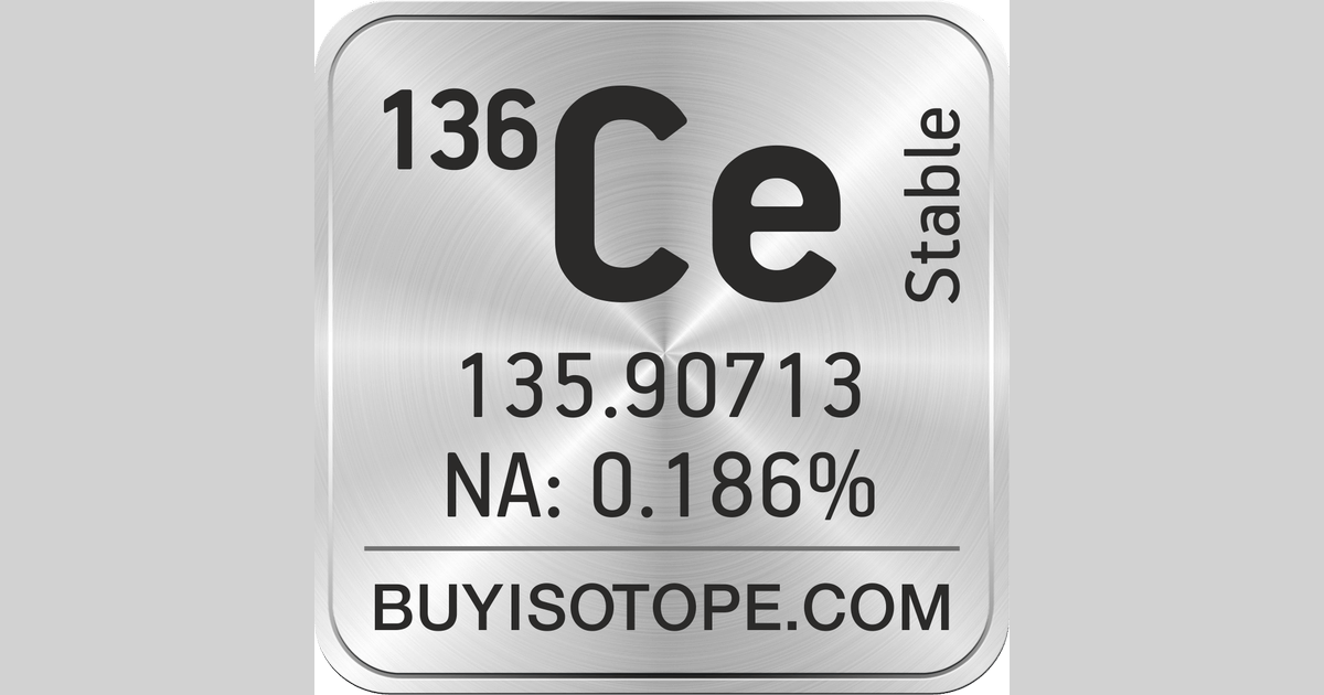 136Ce Isotope, Enriched 136Ce, 136Ce Oxide, 136Ce Price
