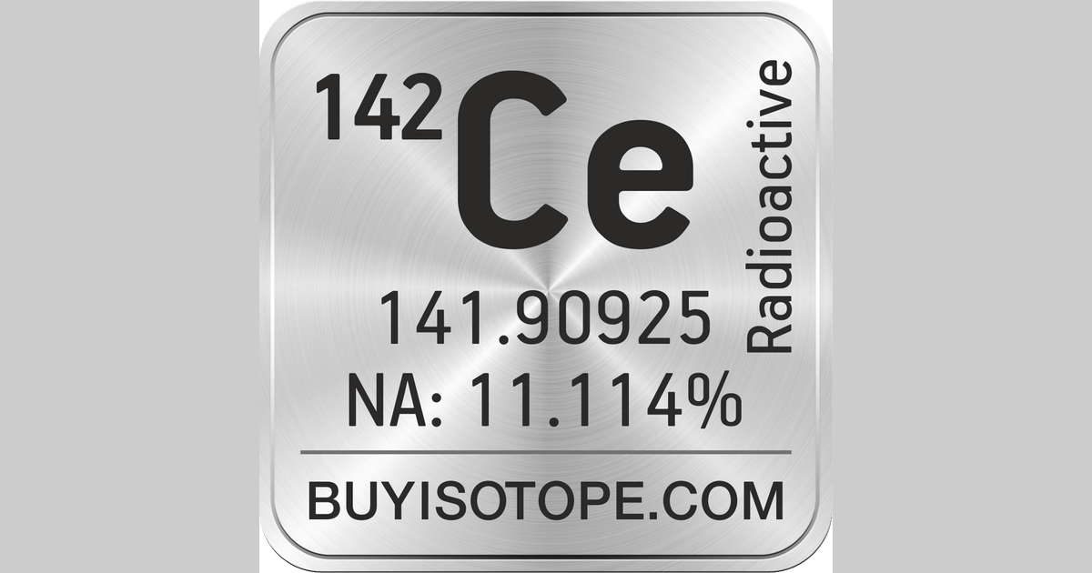 142Ce Isotope, Enriched 142Ce, 142Ce Oxide, 142Ce Price