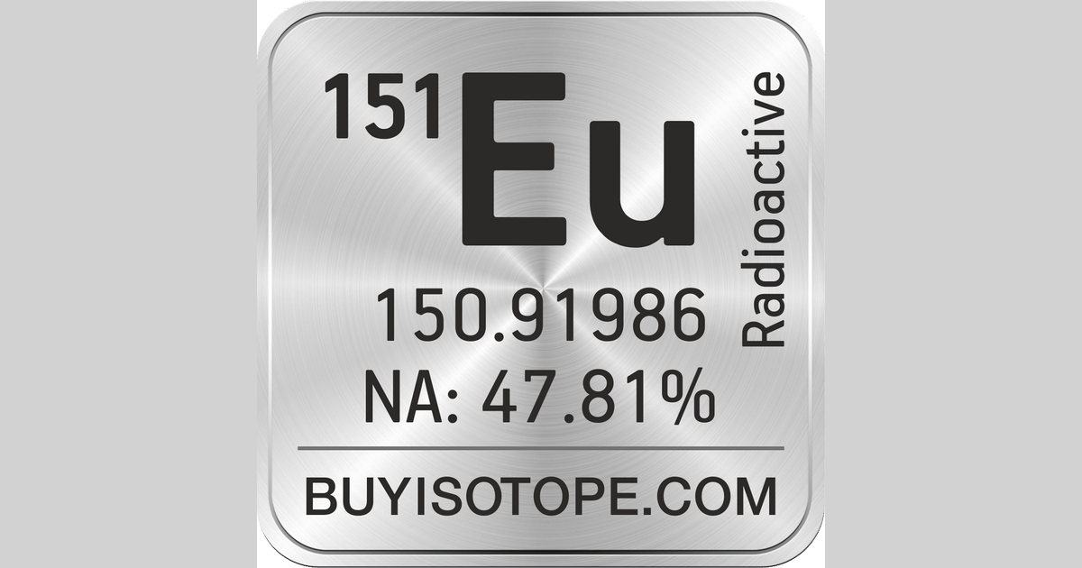 151Eu Isotope, Enriched 151Eu, 151Eu Oxide, 151Eu Price