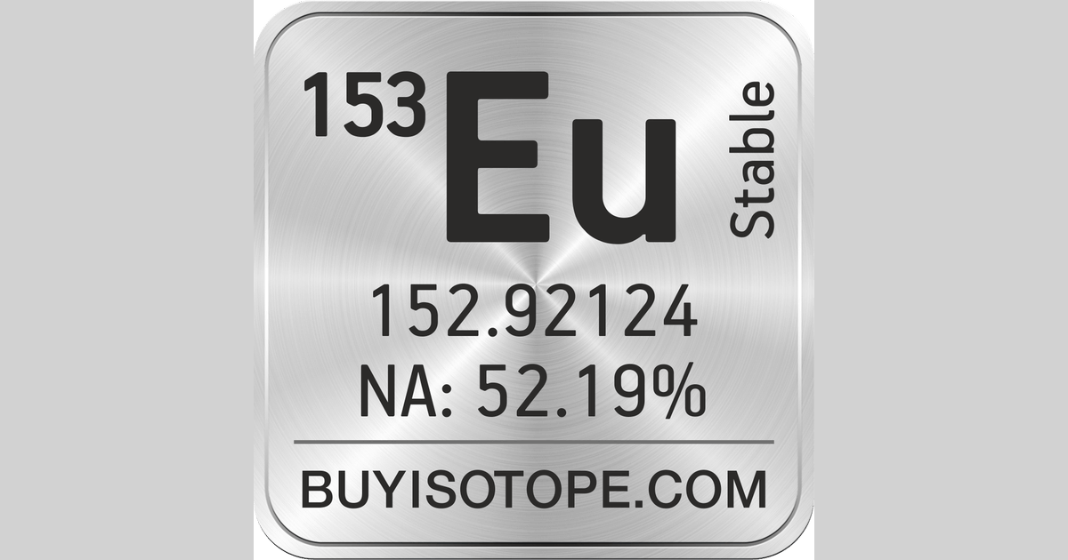 153Eu Isotope, Enriched 153Eu, 153Eu Oxide, 153Eu Price
