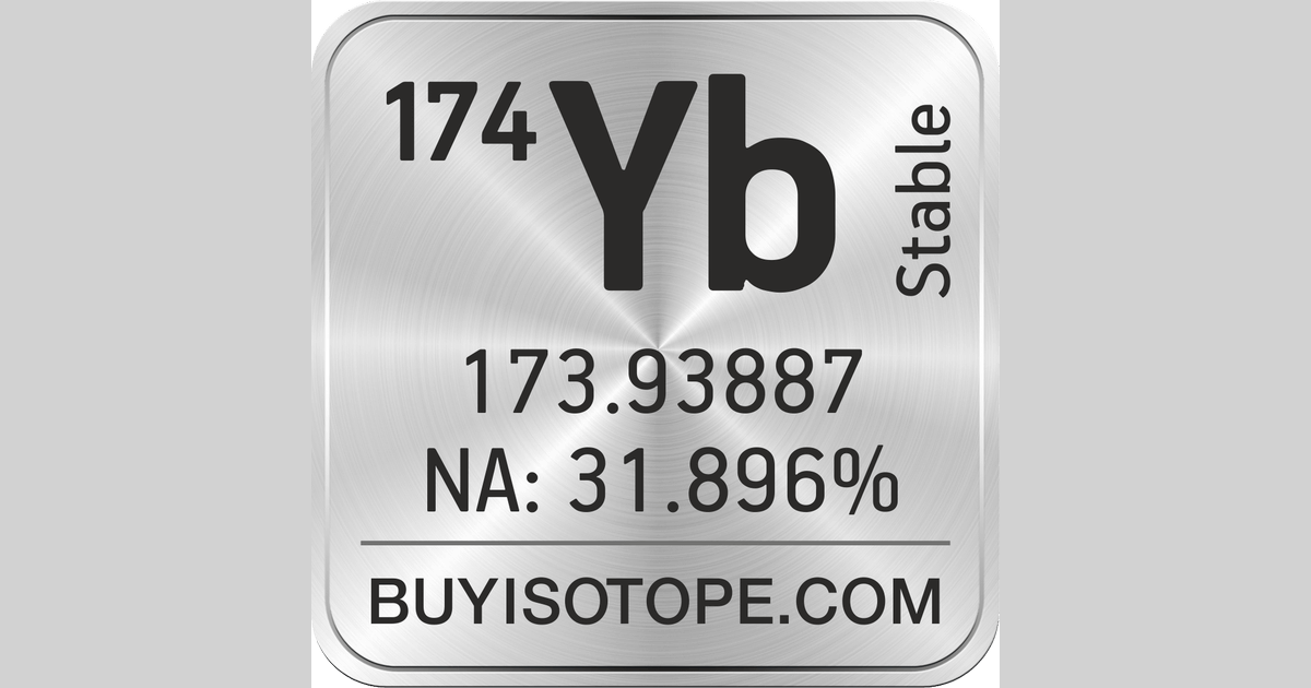 174Yb Isotope, Enriched 174Yb, 174Yb Metal Powder, 174Yb Oxide