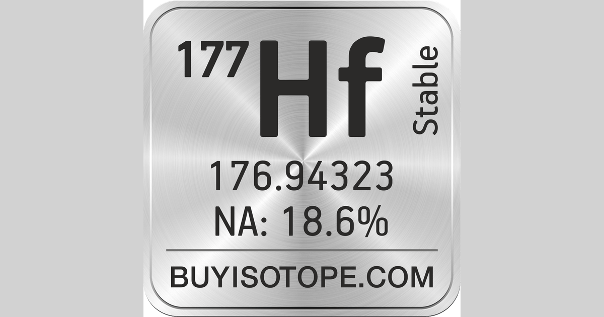 177Hf Isotope, Enriched 177Hf, 177Hf Oxide, 177Hf Price