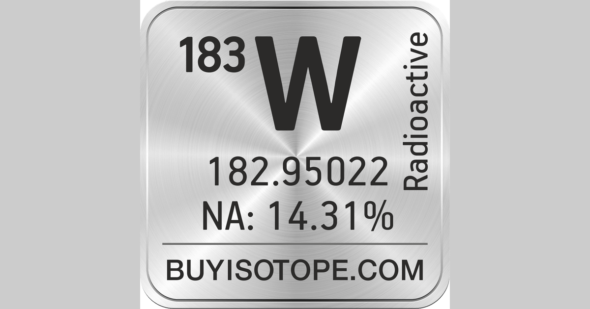 183W Isotope, Enriched 183W, 183W Metal Powder, 183W Oxide, 183W Price