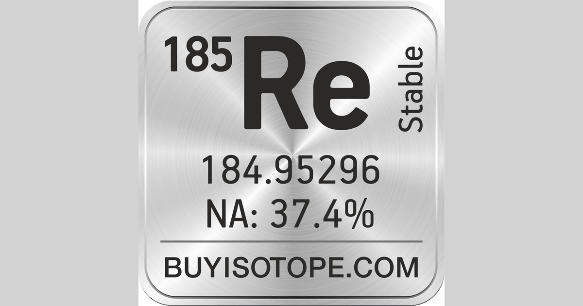 185Re Isotope, Enriched 185Re, 185Re Metal Foil, 185Re Metal Powder