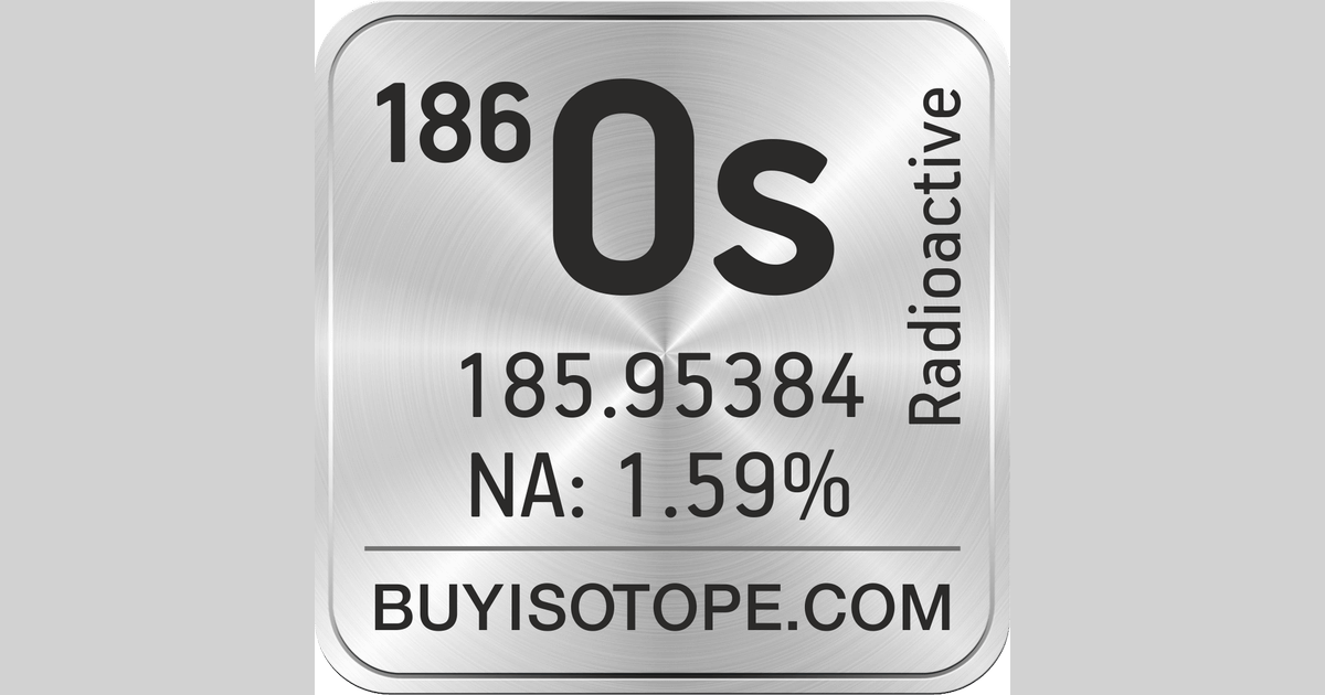 186Os Isotope, Enriched 186Os, 186Os Metal, 186Os Price