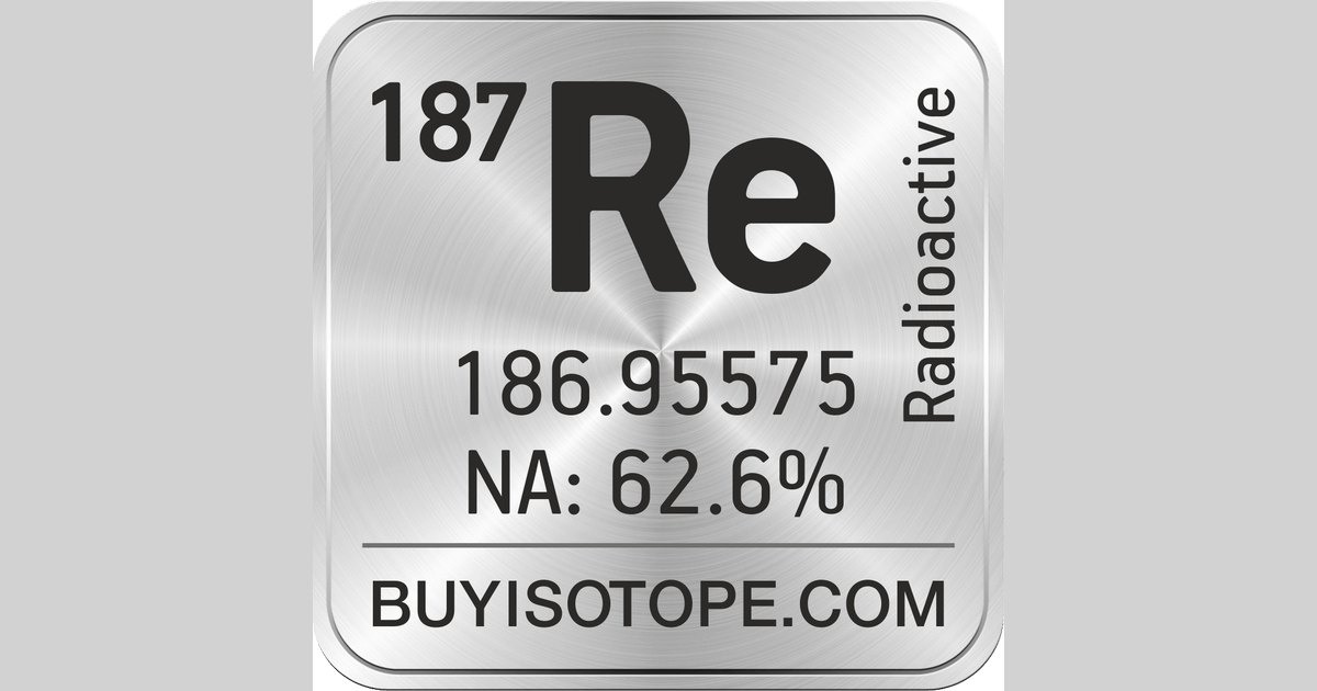 187Re Isotope, Enriched 187Re, 187Re Metal Foil, 187Re Metal Powder