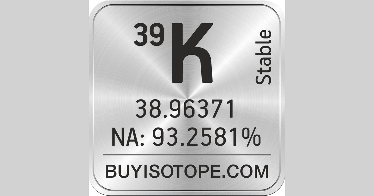 39K Isotope, Enriched 39K, 39K Chloride, 39K Price, 39K Applications