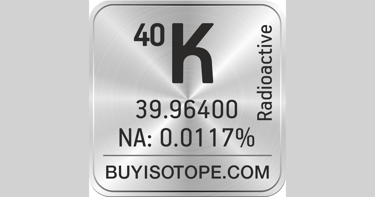 40K Isotope, Enriched 40K, 40K Chloride, 40K Price, 40K Applications