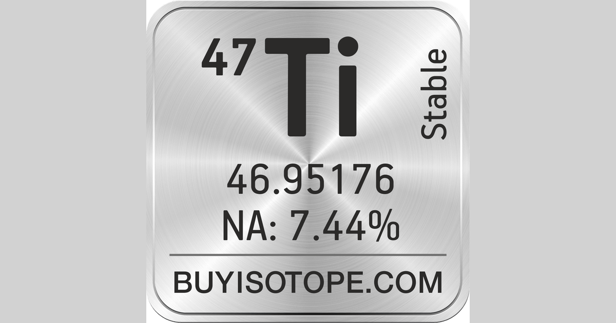 47Ti Isotope, Enriched 47Ti, 47Ti Metal Powder, 47Ti Oxide, 47Ti Price
