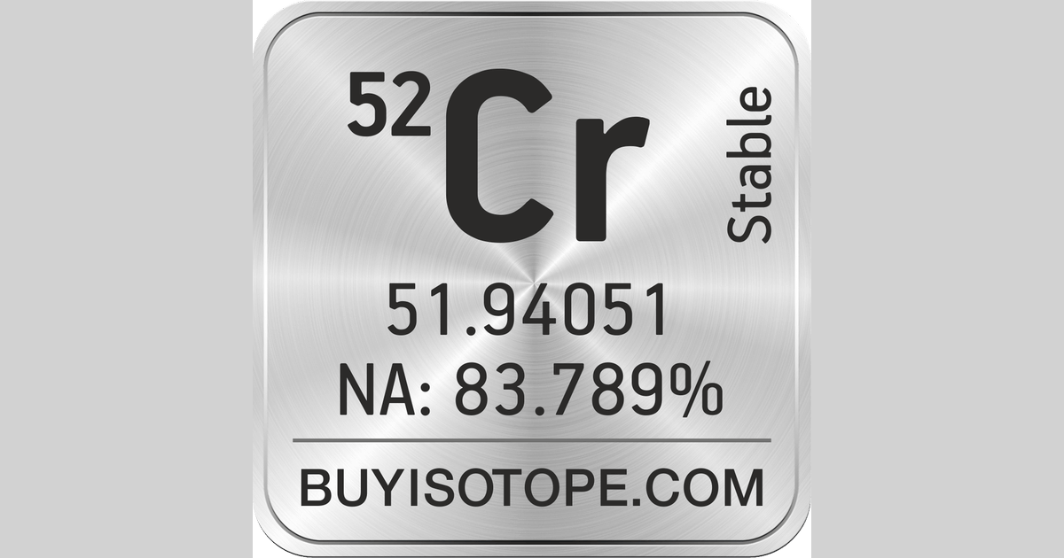 52Cr Isotope, Enriched 52Cr, 52Cr Metal, 52Cr Oxide, 52Cr Price