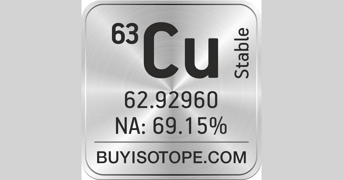 63Cu Isotope, Enriched 63Cu, 63Cu Metal, 63Cu Oxide, 63Cu Price