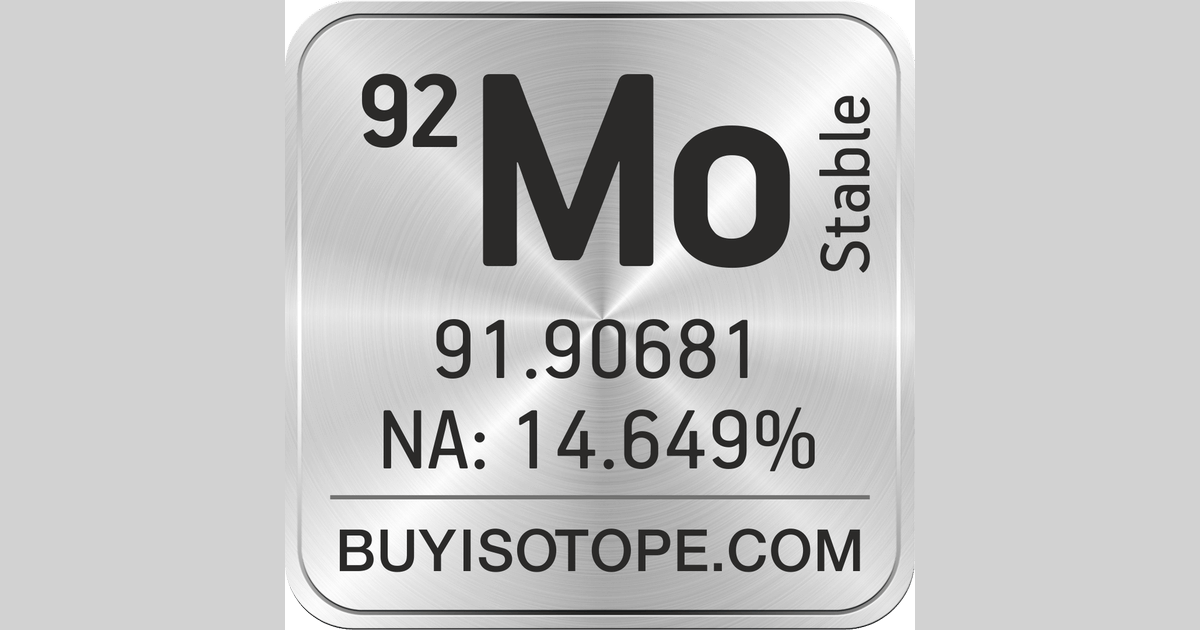 92Mo Isotope, Enriched 92Mo, 92Mo Metal, 92Mo Oxide, 92Mo Price