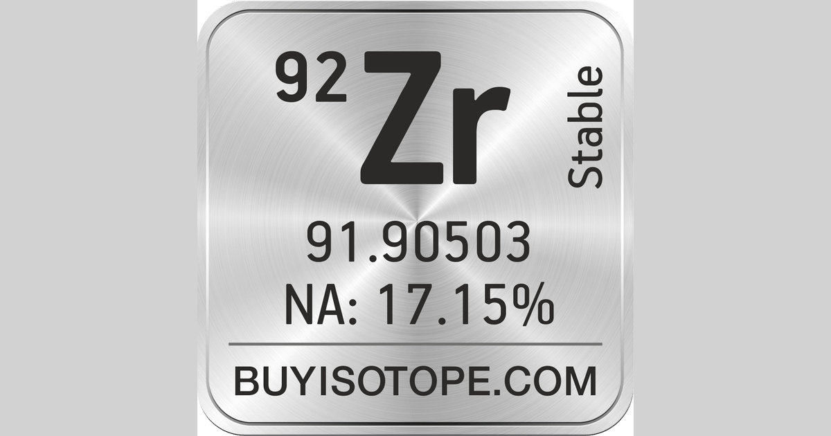 92Zr Isotope, Enriched 92Zr, 92Zr Metal Powder, 92Zr Oxide, 92Zr Price