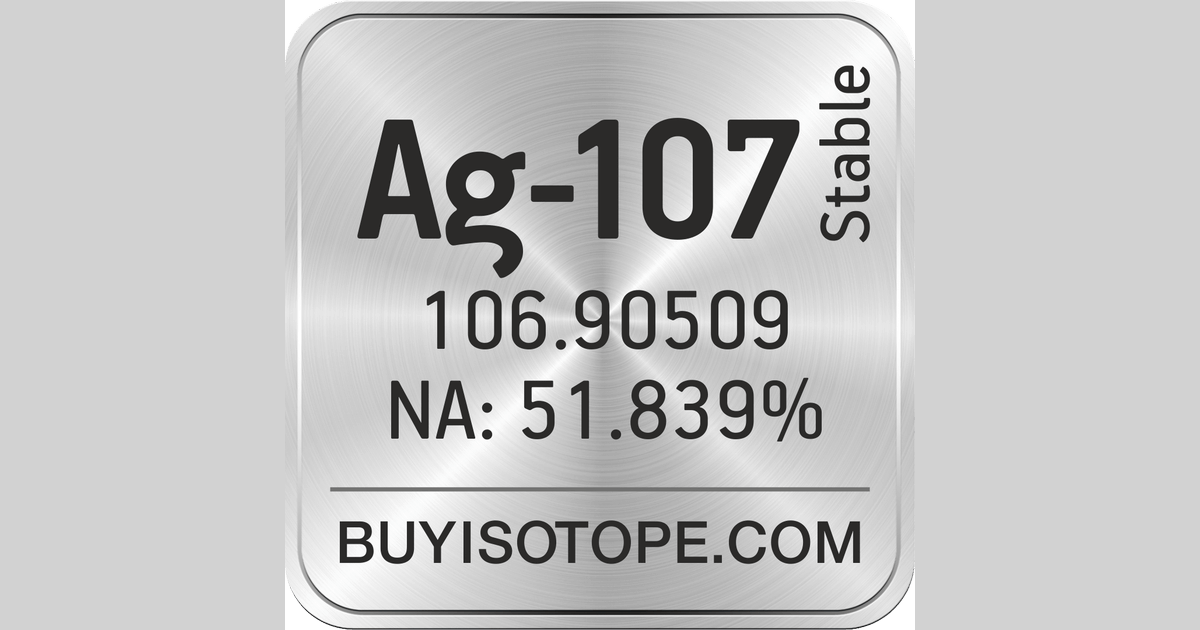 Ag-107 Isotope, Enriched Ag-107, Ag-107 Metal, Ag-107 Price