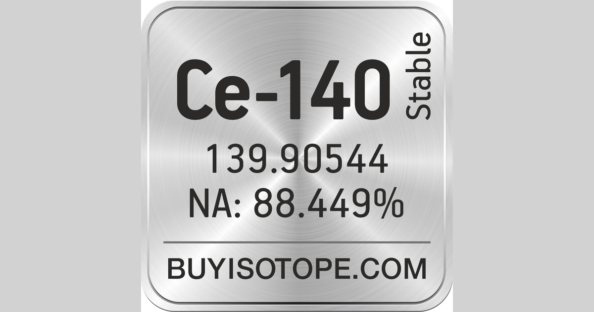 Ce-140 Isotope, Enriched Ce-140, Ce-140 Oxide, Ce-140 Price