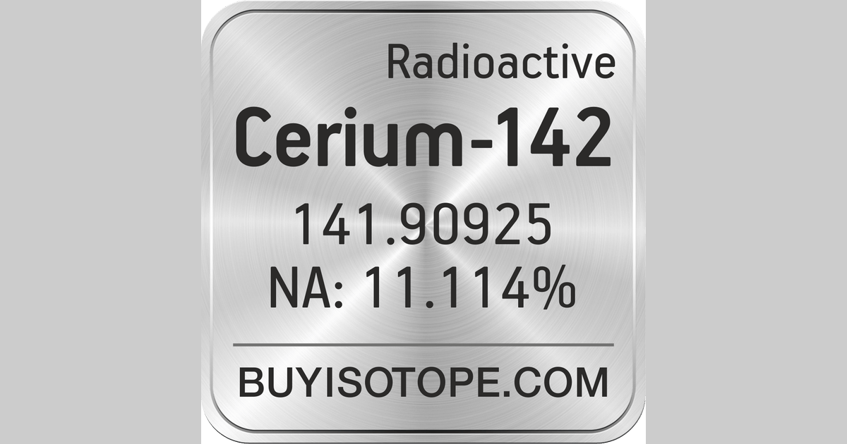 Cerium-142, Cerium-142 Isotope, Enriched Cerium-142, Cerium-142 Oxide