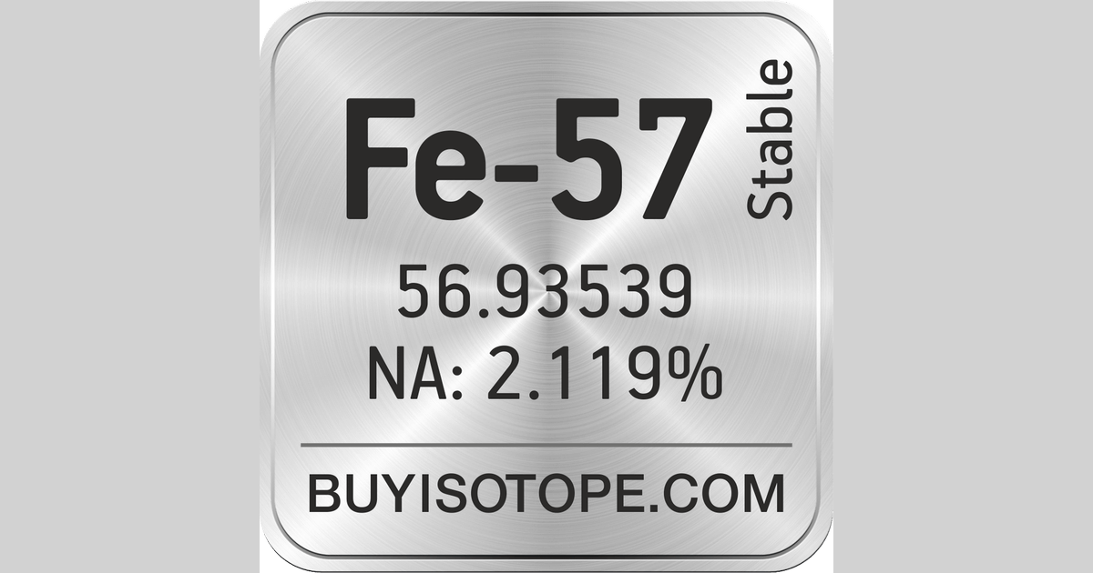 Fe-57 Isotope, Enriched Fe-57, Fe-57 Metal, Fe-57 Oxide, Fe-57 Price