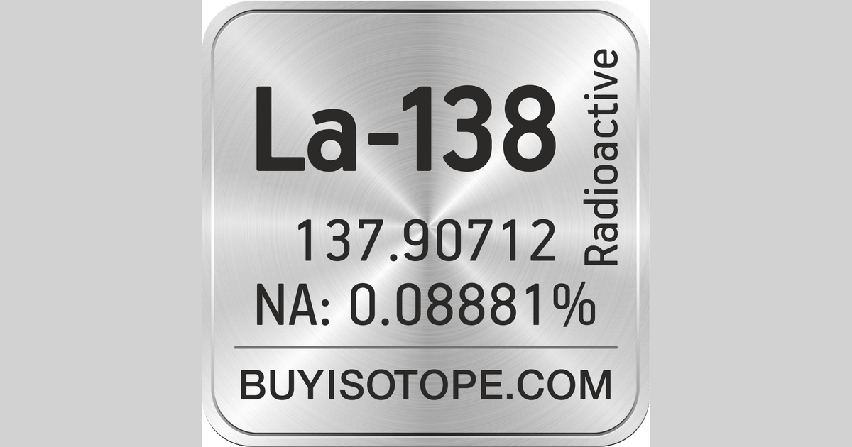La-138 Isotope, Enriched La-138, La-138 Oxide, La-138 Price