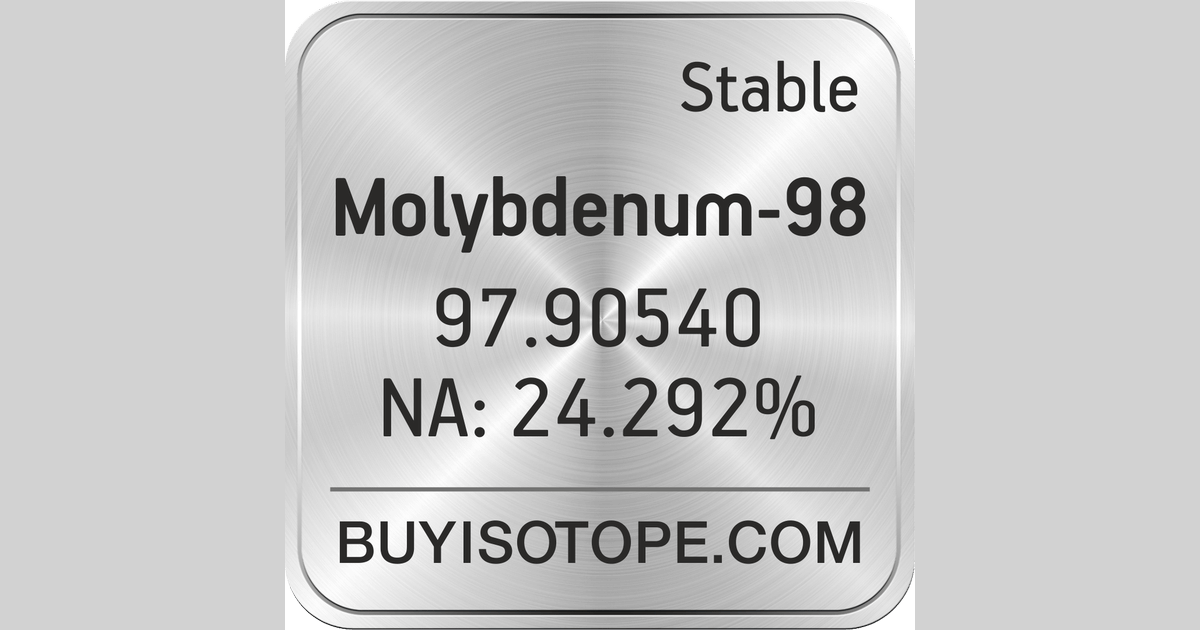 Molybdenum-98, Molybdenum-98 Isotope, Enriched Molybdenum-98