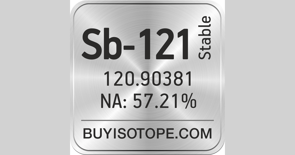 Sb-121 Isotope, Enriched Sb-121, Sb-121 Metal, Sb-121 Oxide