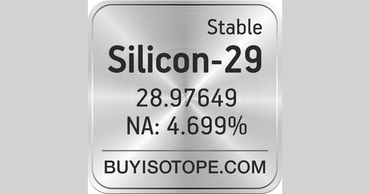 Silicon-29, Silicon-29 Isotope, Enriched Silicon-29