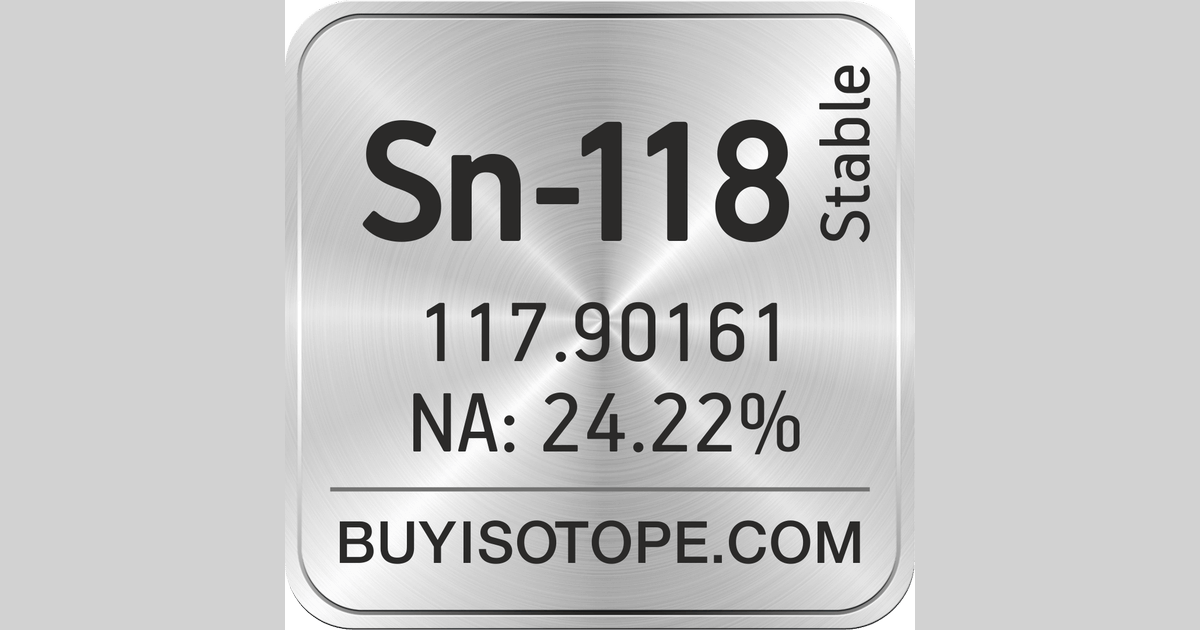 Sn-118 Isotope, Enriched Sn-118, Sn-118 Metal, Sn-118 Price