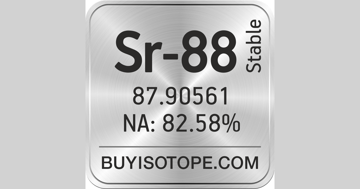 Sr-88 Isotope, Enriched Sr-88, Sr-88 Carbonate, Sr-88 Price