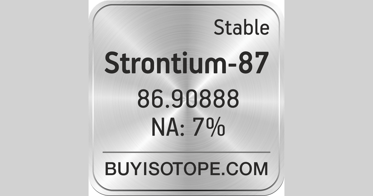 Strontium-87, Strontium-87 Isotope, Enriched Strontium-87