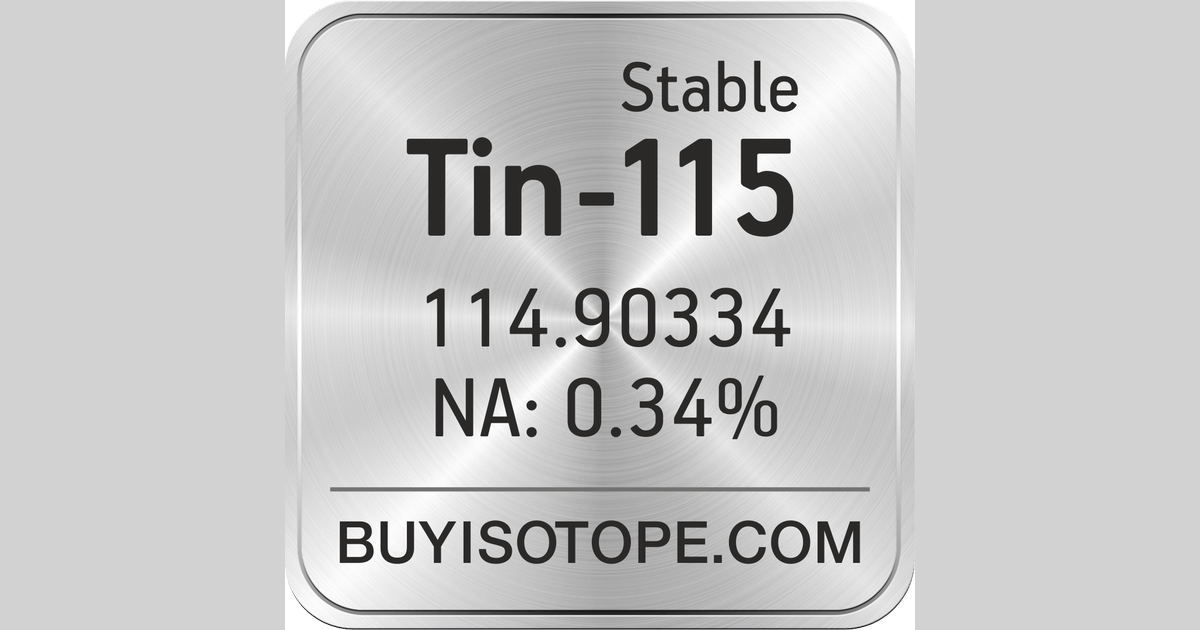 Tin-115, Tin-115 Isotope, Enriched Tin-115, Tin-115 Metal