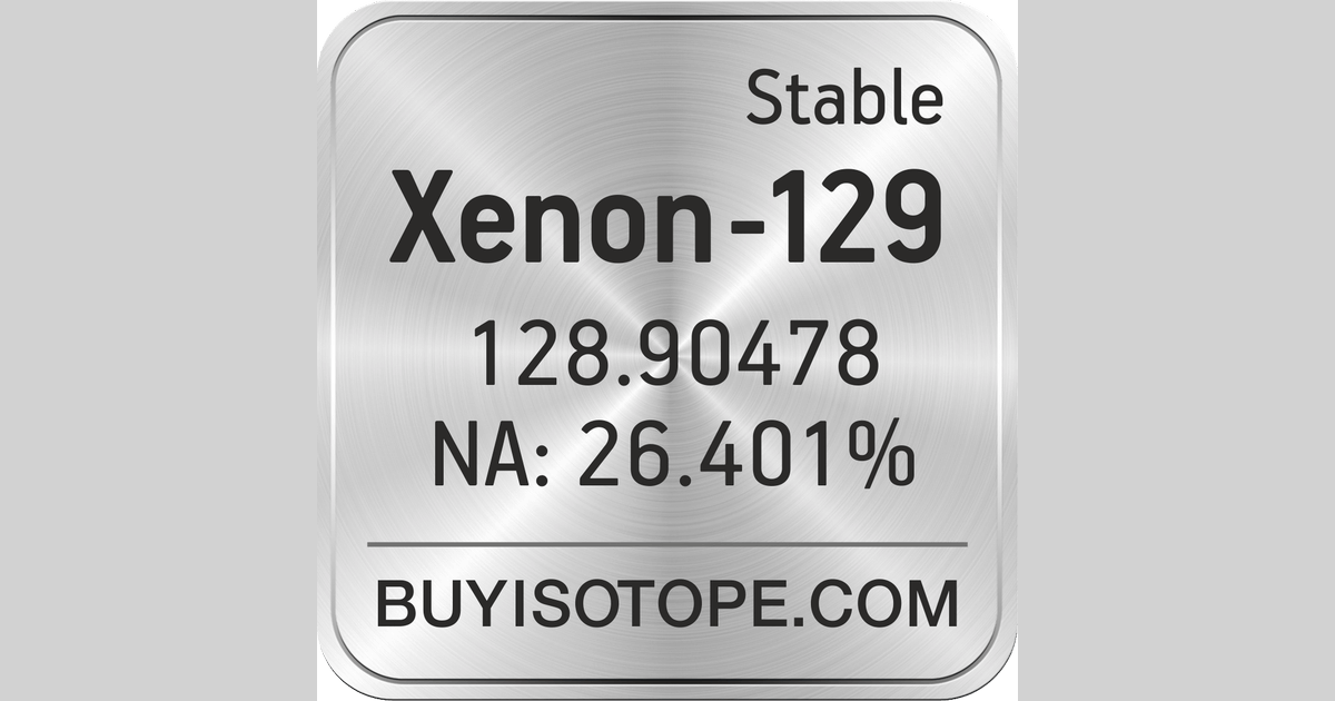 Xenon-129, Xenon-129 Isotope, Enriched Xenon-129, Xenon-129 Gas