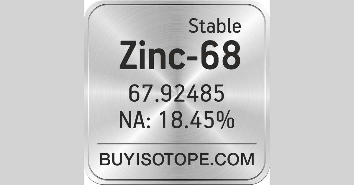 Zinc-68, Zinc-68 Isotope, Enriched Zinc-68, Zinc-68 Metal Powder